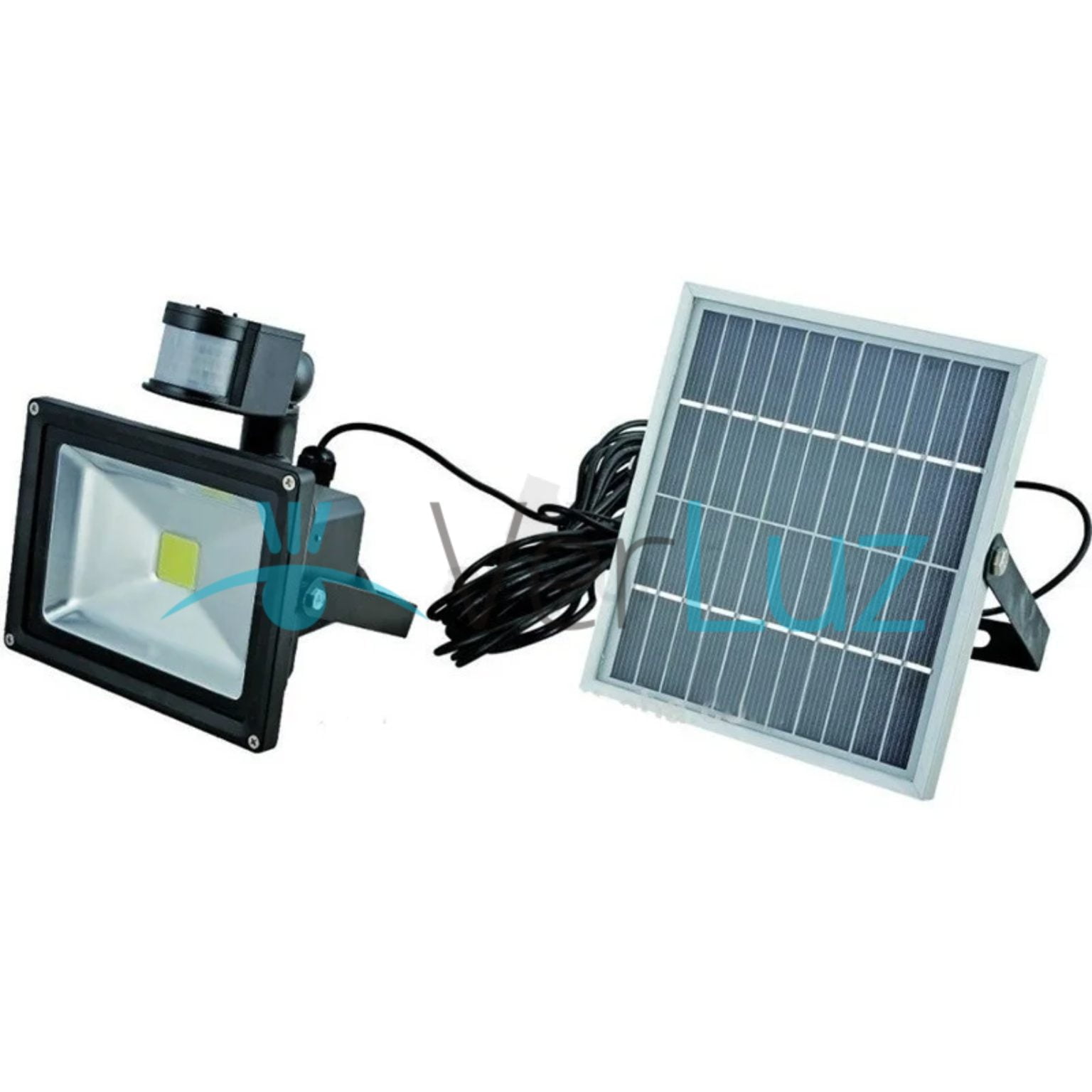 Proyector LED COB Solar Sensor 50 watt IP65 Frío (400w) - VerLuz Pro