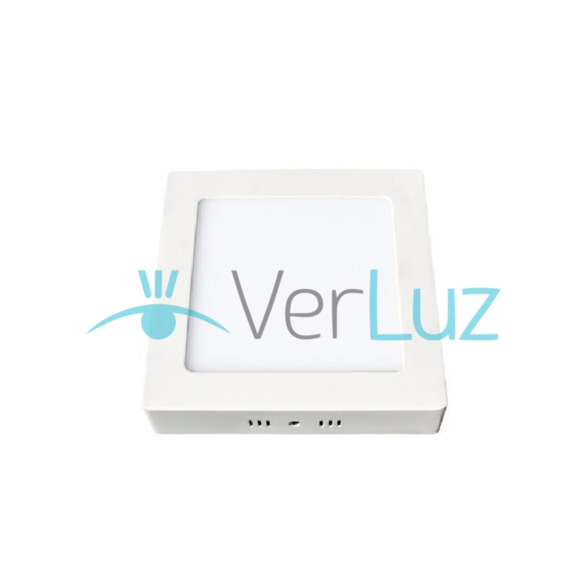 Panel LED Cuadrado Sobrepuesto 12 watt IP20 Luz Fría Neutra Cálida ...