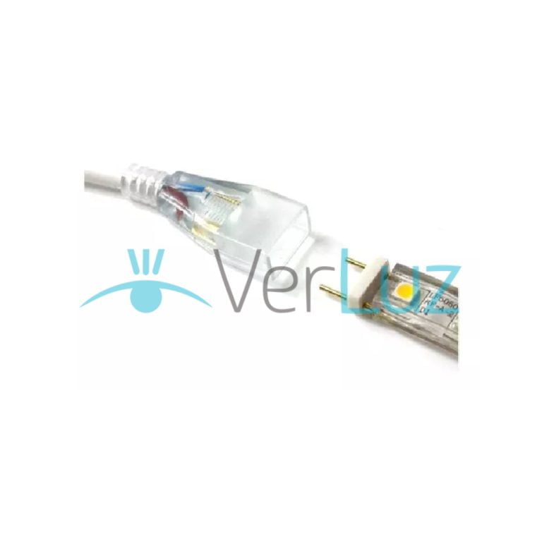 Conector para Cinta LED Simple 220 Volt - VerLuz Pro