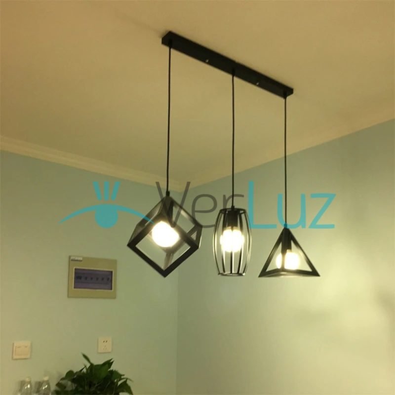 Lampara Colgante Figuras Geométricas - VerLuz Pro