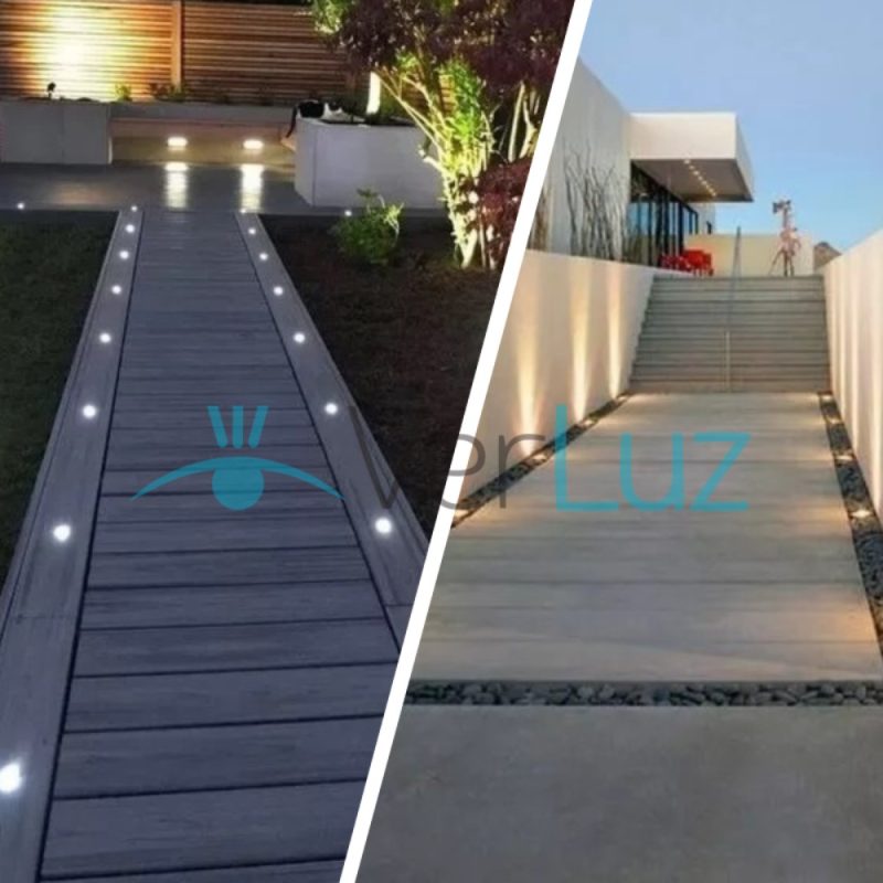 Foco LED Piso Embutido 5 watt IP65 Luz Fría o Cálida (50w) - VerLuz Pro