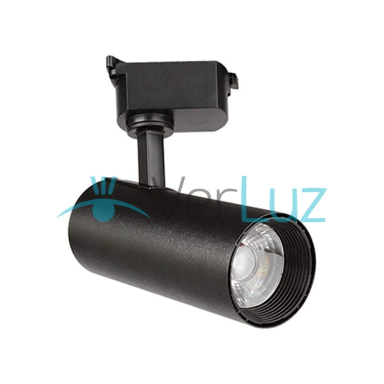 Foco LED Riel 30 watt Negro IP20 Luz Fría, Neutra o Cálida (300w ...