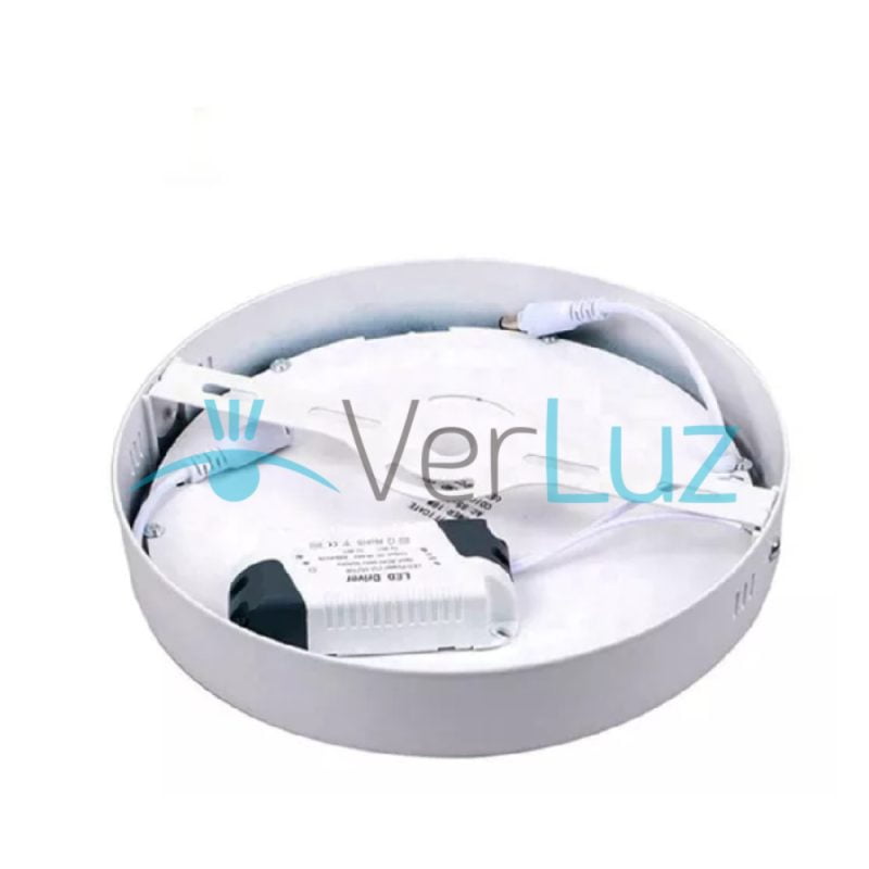 Panel LED 25 watt IP44 Redondo Sobrepuesto Frío, Neutro o Cálido (230w ...