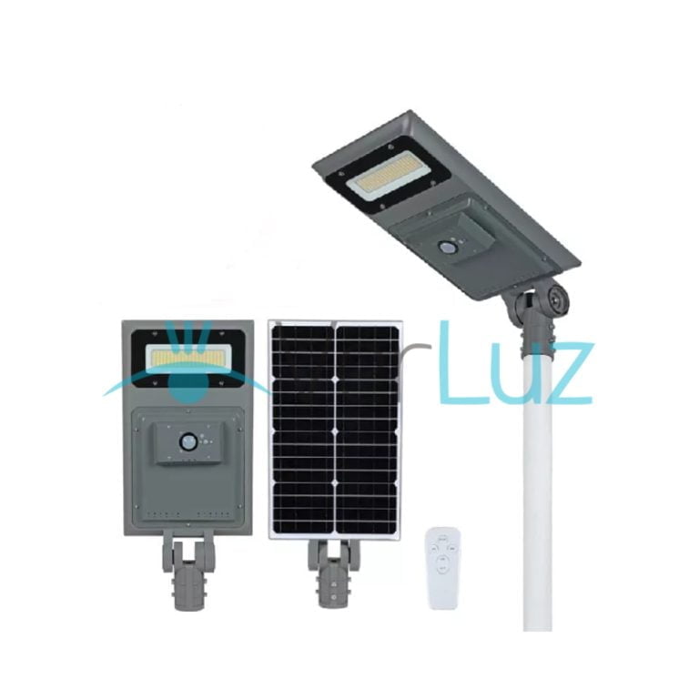 Luminaria Vial Solar LED DS1 40 watt Luz Fija y Sensor IP66 Cálida ...