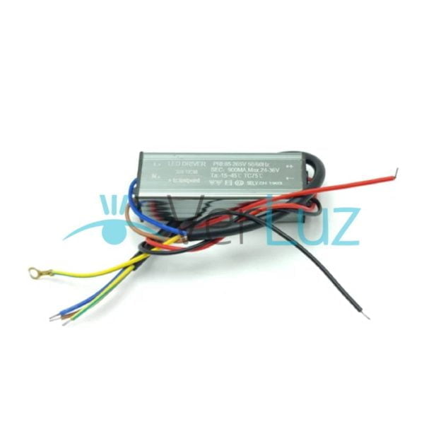 Driver para Módulo LED Chip COB 30 watt IP65 - VerLuz Pro