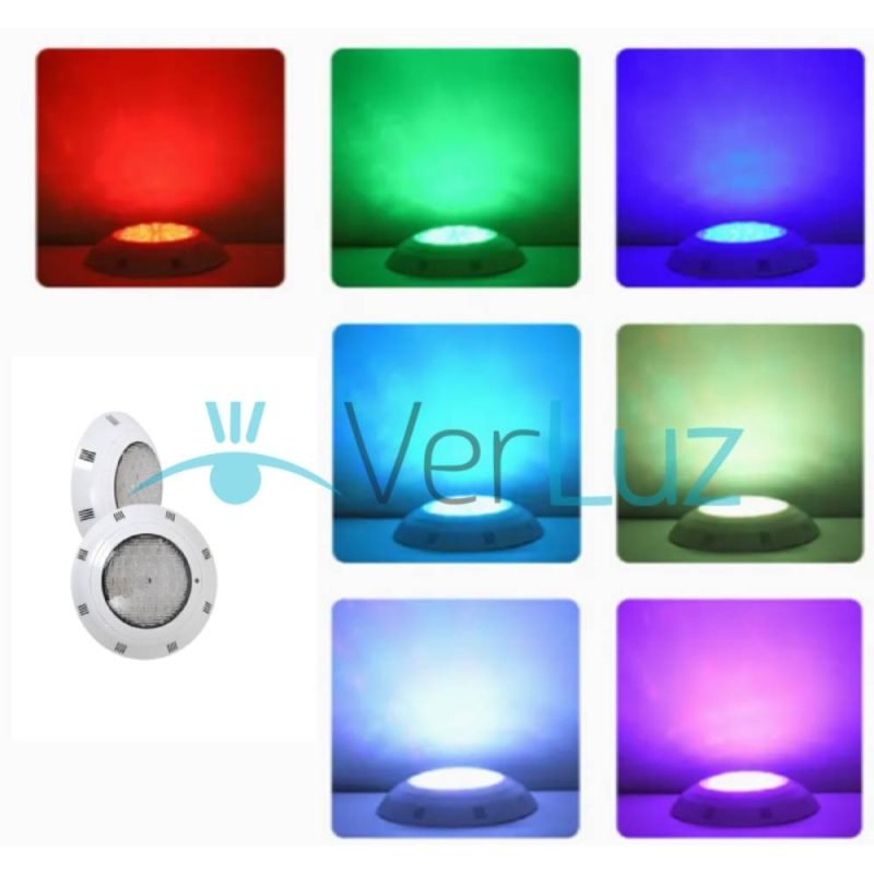 Foco LED Piscina 12 Volt 12 watt RGB IP68 (120w) - VerLuz Pro