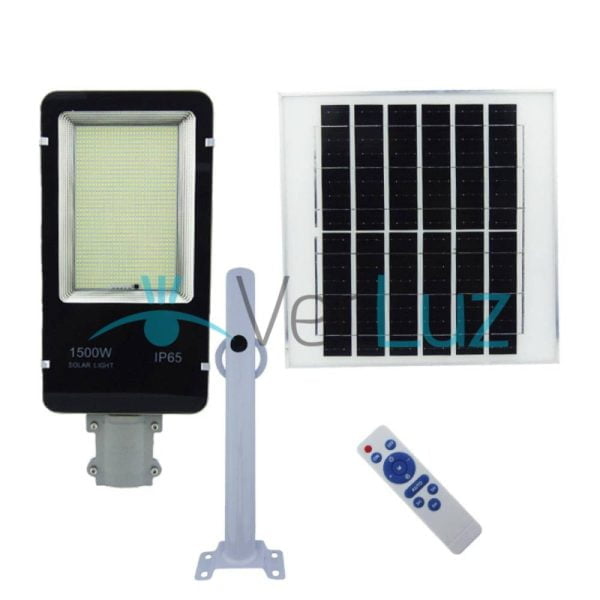 Luminaria Vial LED Solar 1.500 watt Luz Fija IP65 Fría (1.200w ...