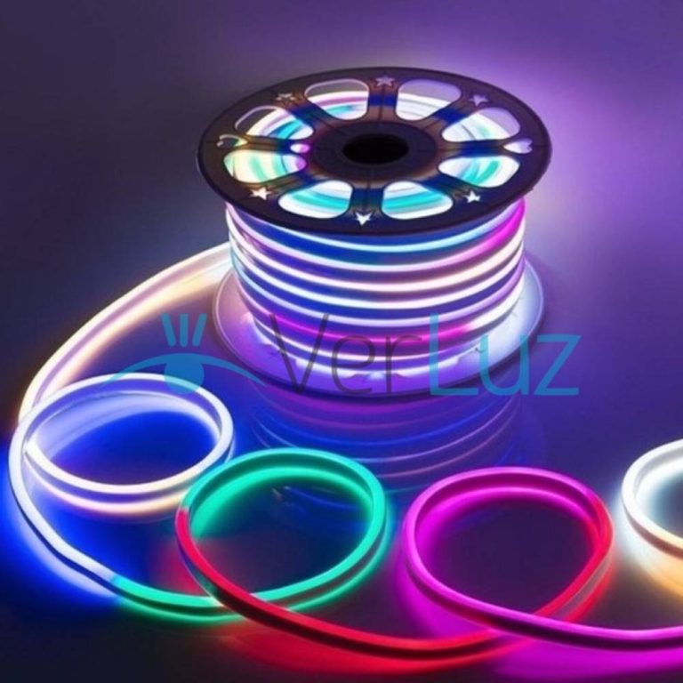 Cinta LED Rollo12 watt/metro 12 volt IP67 Neón RGB (100w/m) - VerLuz Pro